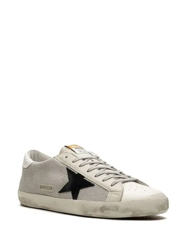 GOLDEN GOOSE Super-star Leather And Mesh Trainers - Grey
