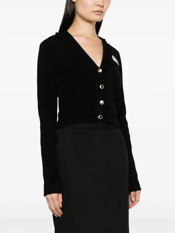 Alessandra Rich Ribbed-knit Cardigan
