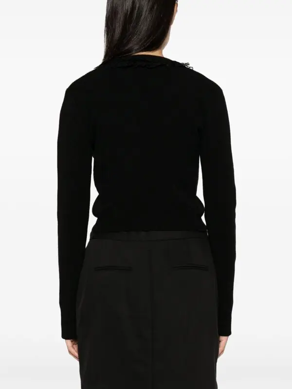 Alessandra Rich Ribbed-knit Cardigan