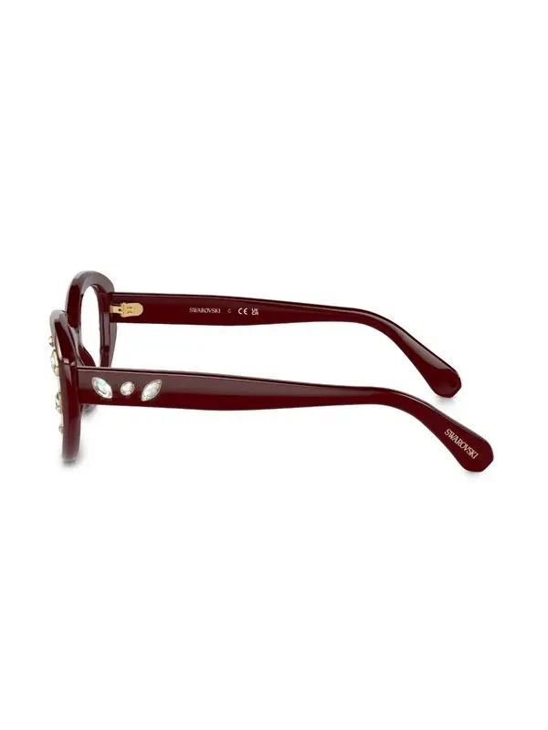 SWAROVSKI Crystal-embellished Oval Eyeglasses