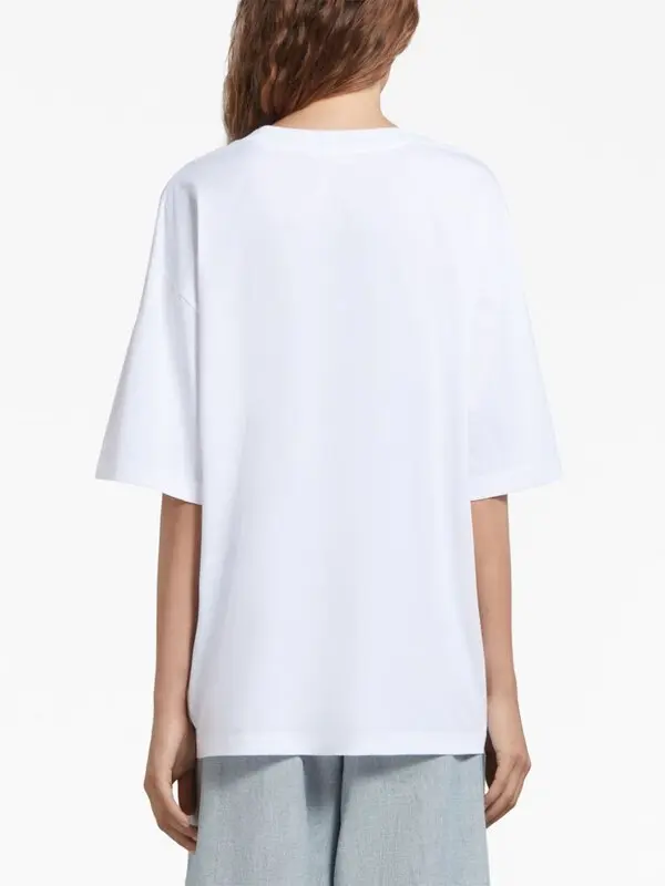 Marni Logo Stamp Cotton T-shirt - White