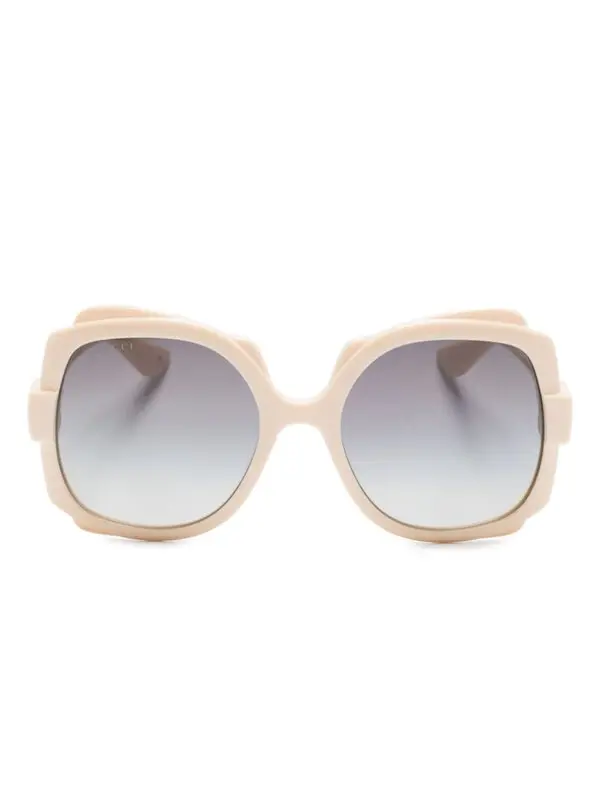 Gucci Square-frame Sunglasses - Neutrals