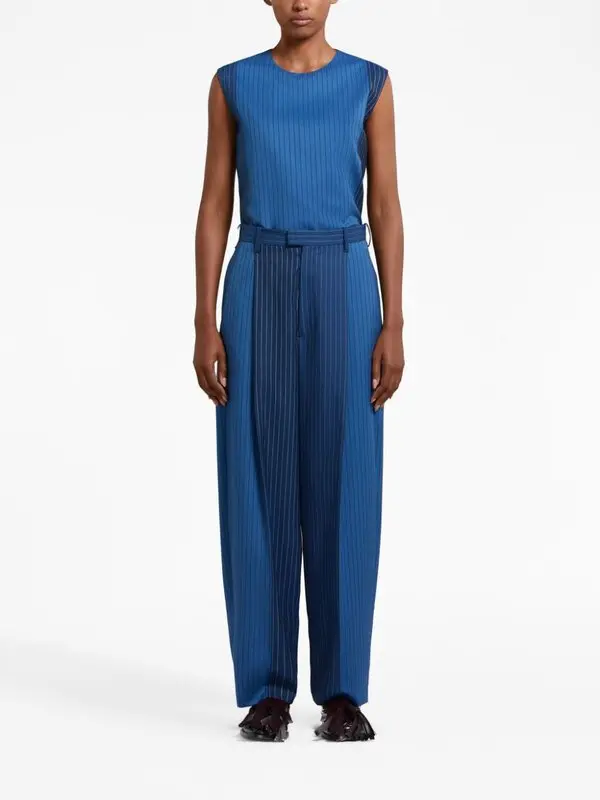 Marni Pinstriped Straight-leg Trousers