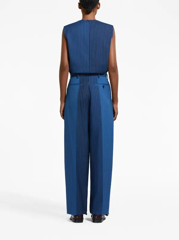 Marni Pinstriped Straight-leg Trousers