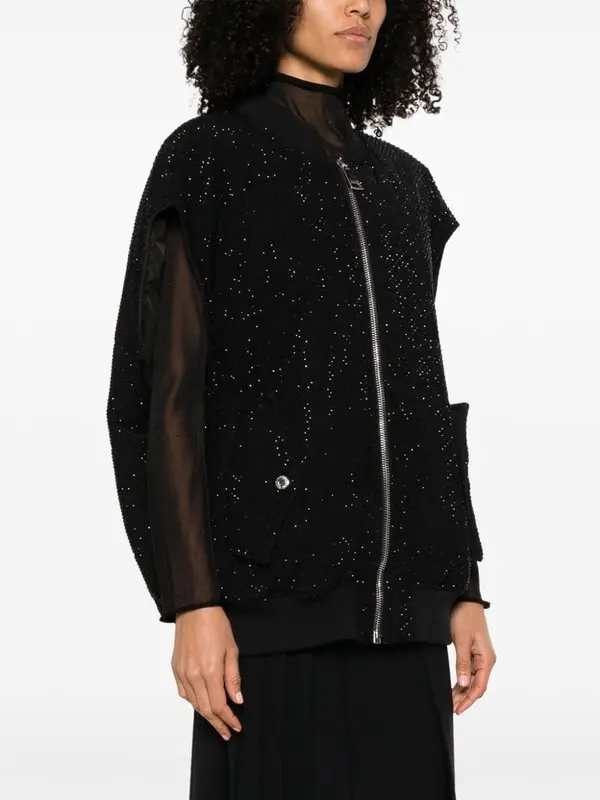 Khrisjoy Rhinestone-embellished Padded Gilet