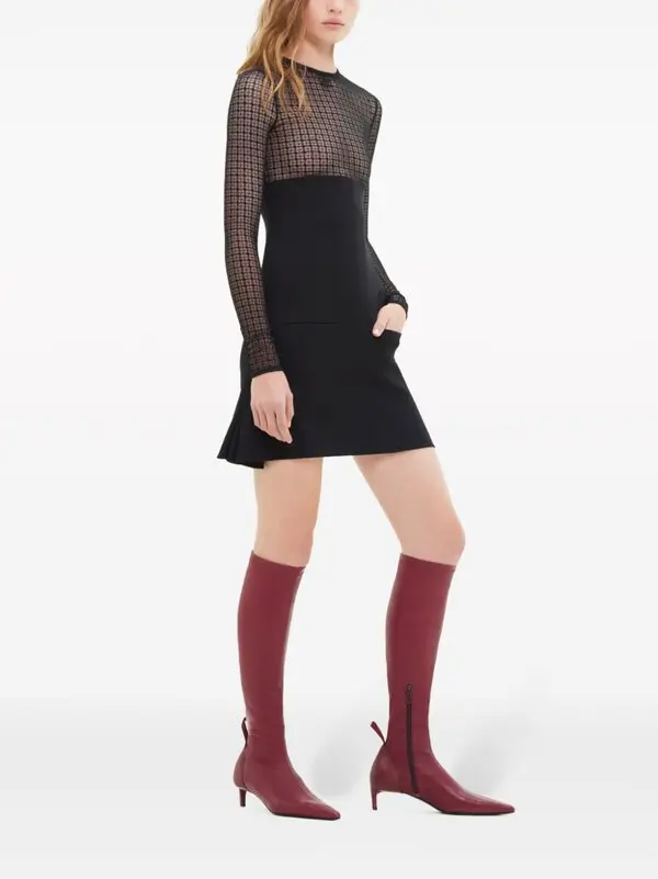 COURREGES Lace Panelled Minidress