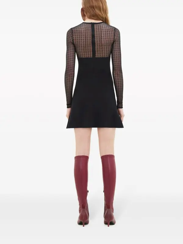 COURREGES Lace Panelled Minidress