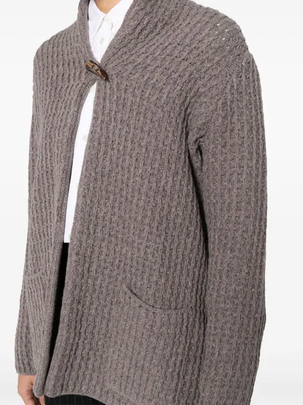 FORME D'EXPRESSION Chunky-knit Virgin Wool Cardigan