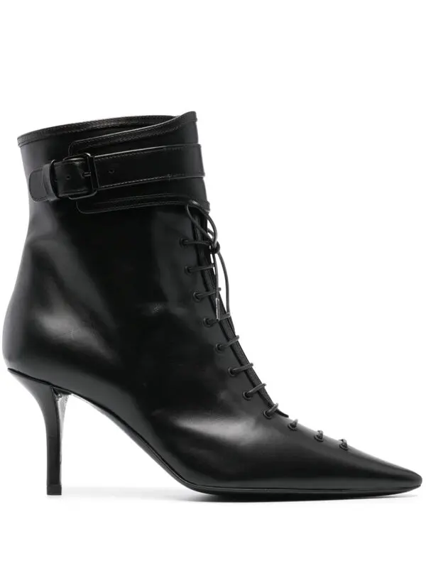 Philosophy Di Lorenzo Serafini 100mm Leather Ankle Boots - Black