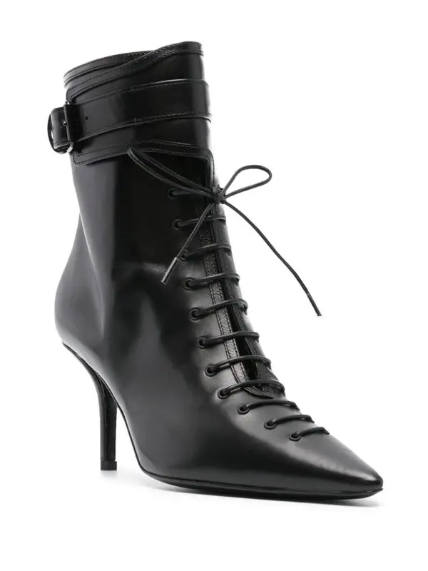 Philosophy Di Lorenzo Serafini 100mm Leather Ankle Boots - Black