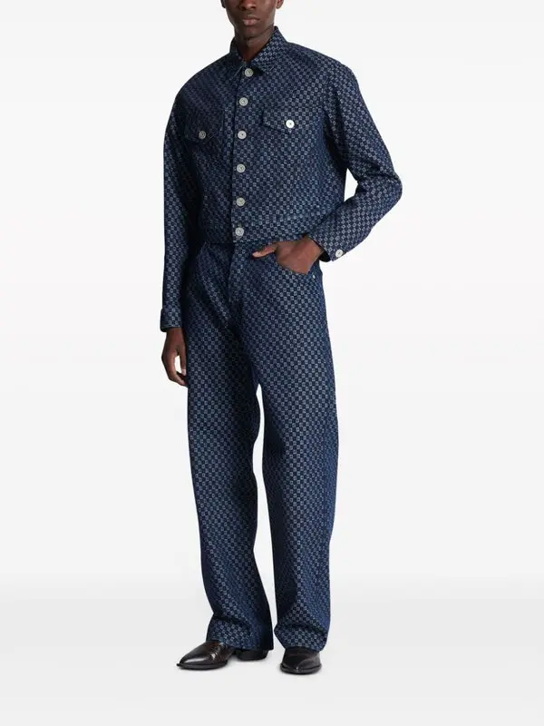 Balmain Monogram-jacquard Denim Jacket