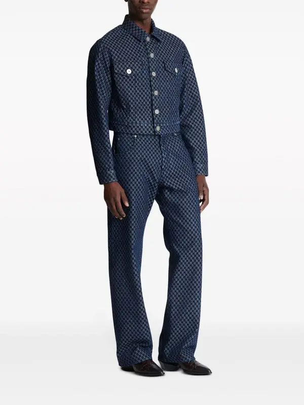 Balmain Monogram-jacquard Denim Jacket