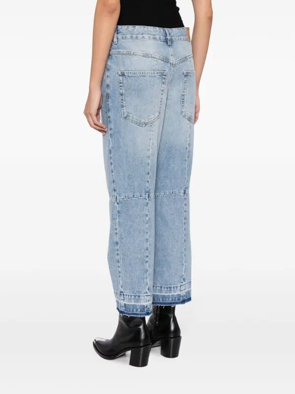 Isabel Marant Étoile Norela Patchwork Cropped Jeans