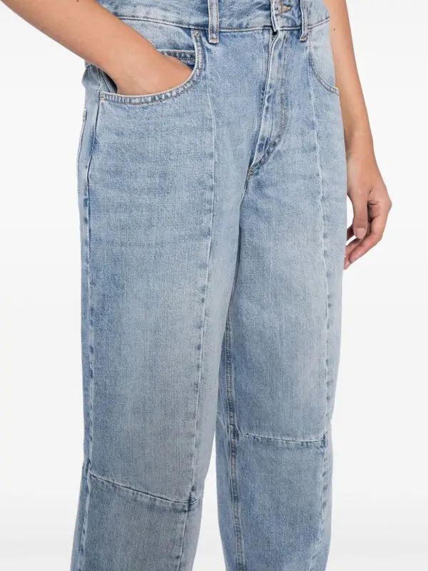 Isabel Marant Étoile Norela Patchwork Cropped Jeans