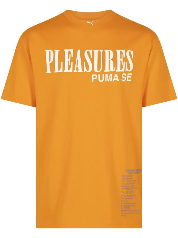 PUMA X Pleasures Typo Cotton T-shirt - Orange