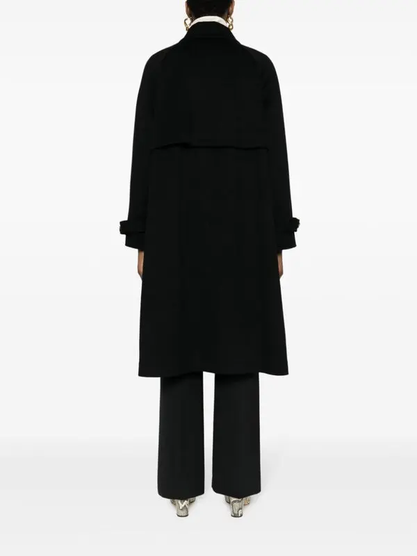 Alberto Biani Double-breasted Virgin Wool Coat