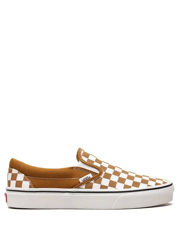 VANS Color Theory Checkerboard Slip-on Sneakers - Brown