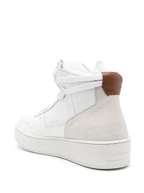 A-COLD-WALL* Logo-print Leather Hi-top Sneakers - White