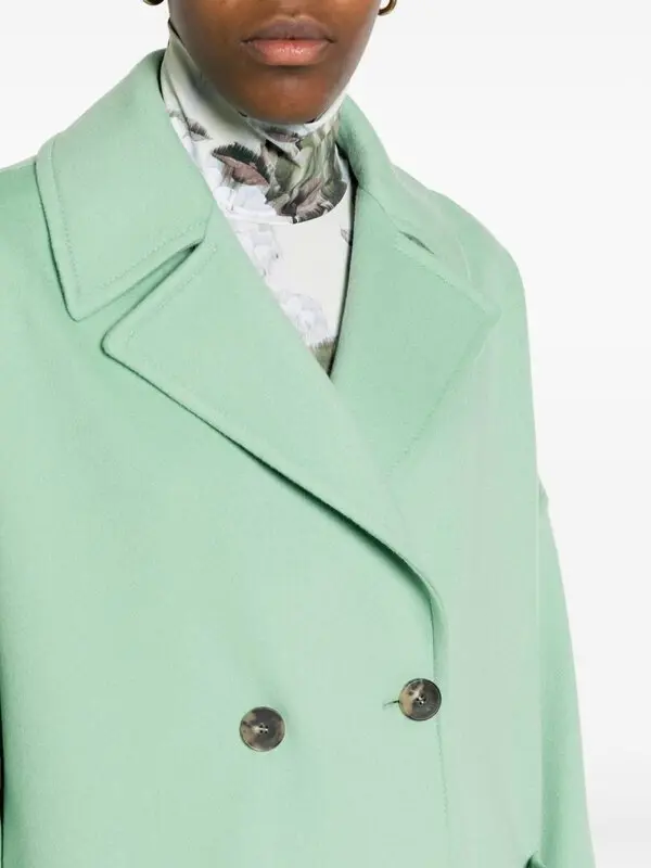 Alberto Biani Double-breasted Virgin Wool Coat