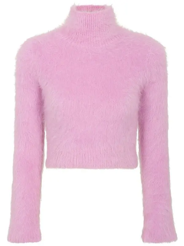 Rabanne Cut-out Detail Cropped Jumper