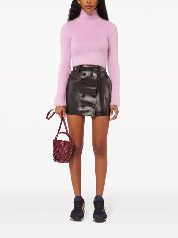 Rabanne Cut-out Detail Cropped Jumper