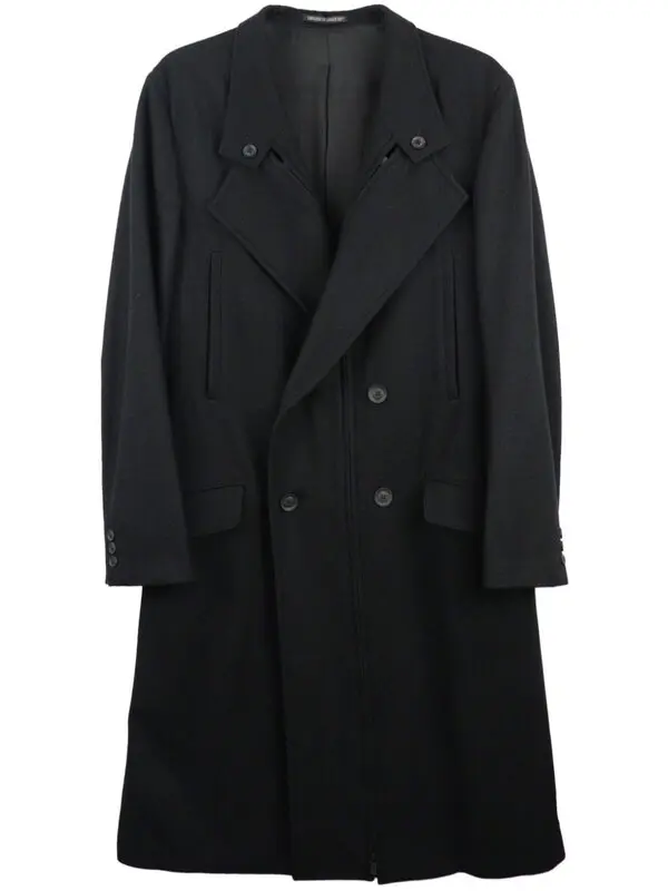 Yohji Yamamoto Double-breasted Wool Coat