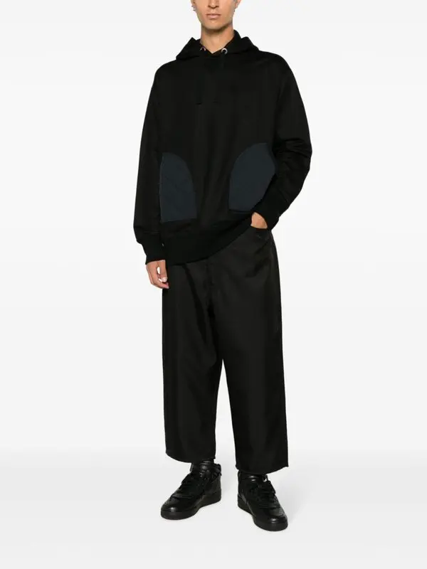 Junya Watanabe Cotton Hoodie With Ripstop Panels