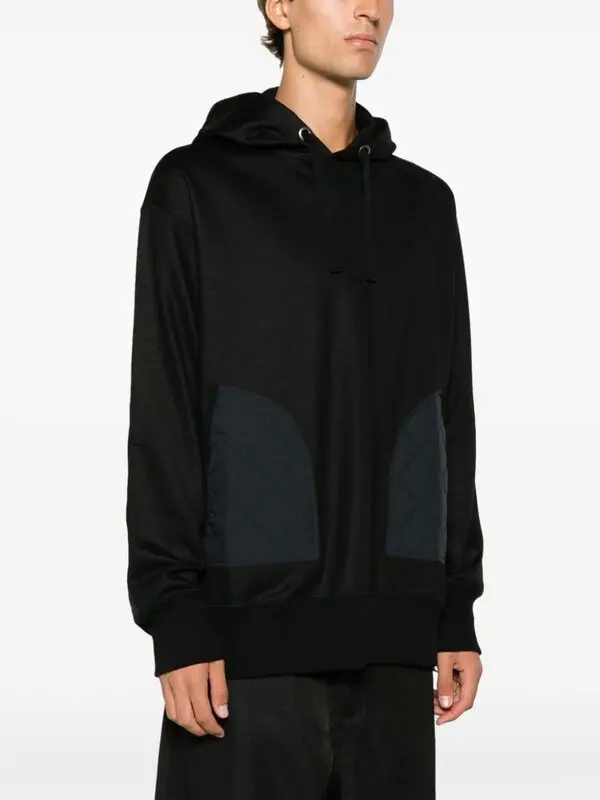 Junya Watanabe Cotton Hoodie With Ripstop Panels