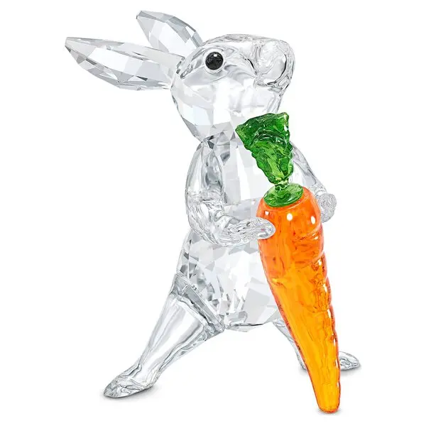 SWAROVSKI Peaceful Countryside Rabbit With Carrot - Orange