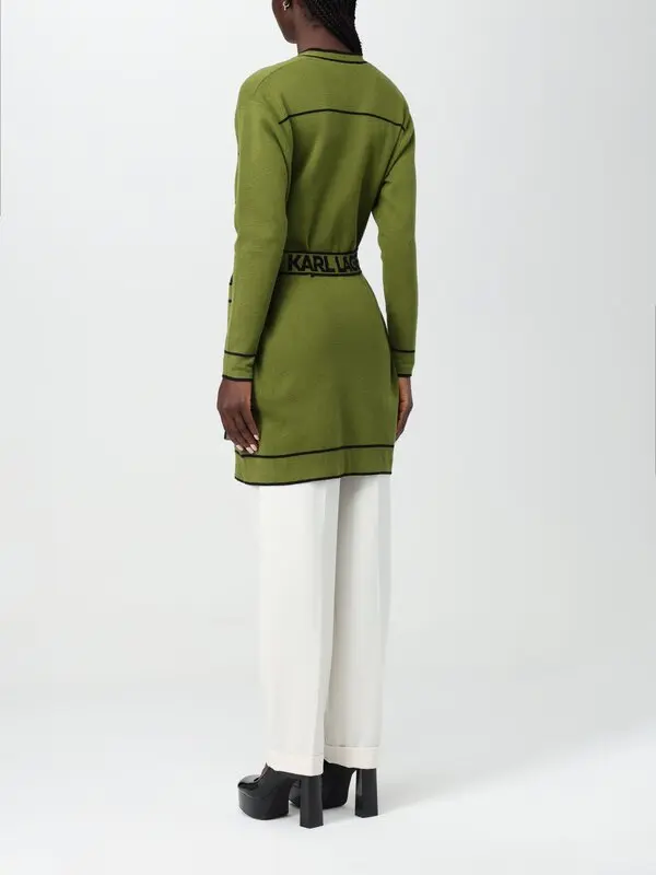 Karl Lagerfeld Belted Sweater - Green