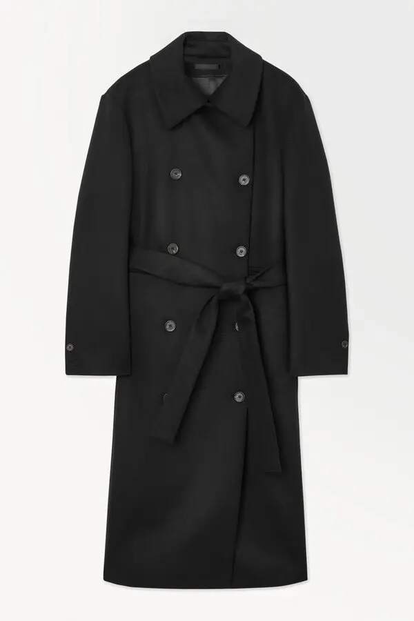 Cos Recycled Cashmere Trench Coat