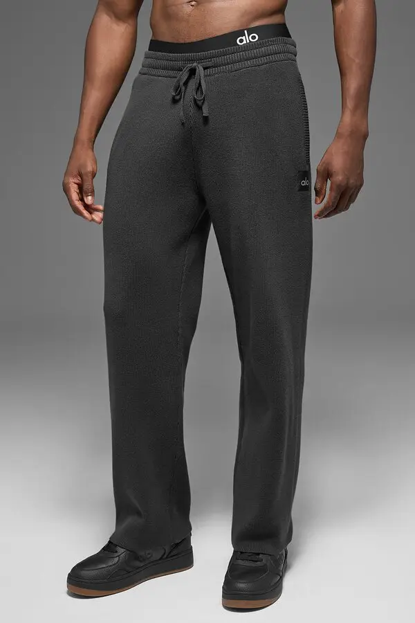 Alo Yoga Scholar Straight Leg Sweatpant - Anthracite
