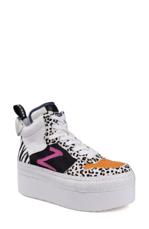 ZIGI Bruce Platform Sneaker - White Multi L
