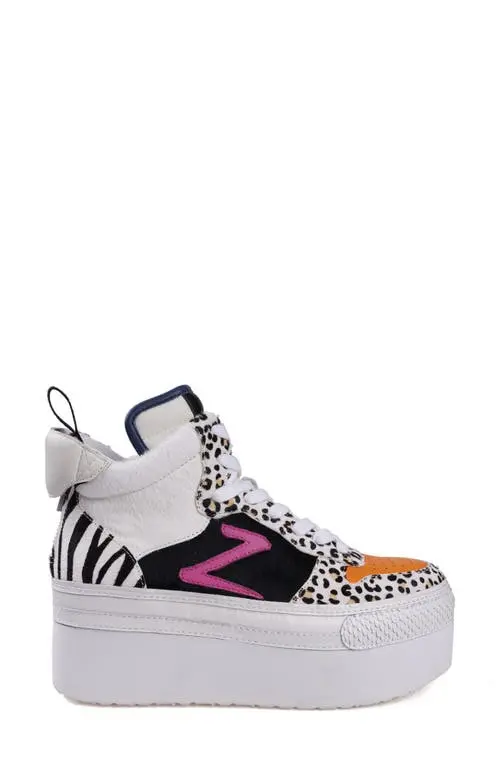 ZIGI Bruce Platform Sneaker - White Multi L