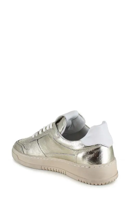 ZIGI Metallic Sneakers - Gold Leather