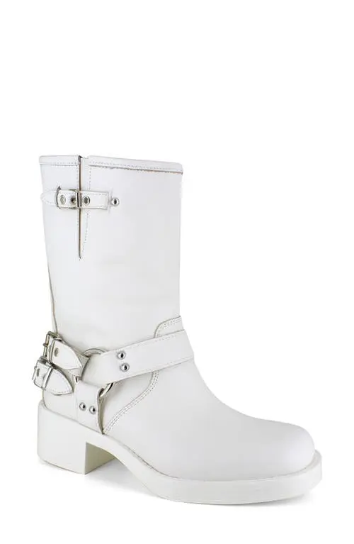 ZIGI Marce Moto Bootie - Off White Leather
