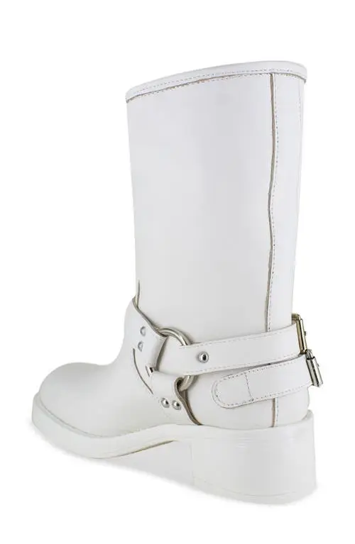 ZIGI Marce Moto Bootie - Off White Leather