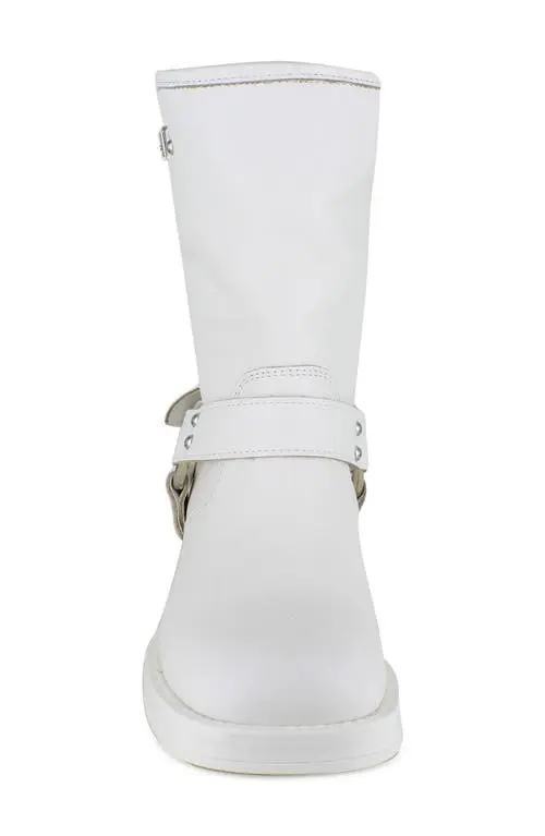 ZIGI Marce Moto Bootie - Off White Leather