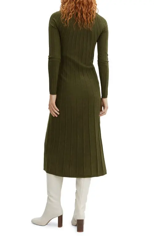 mango rib knit dress MANGO Women's Ribbed Knit Dress
