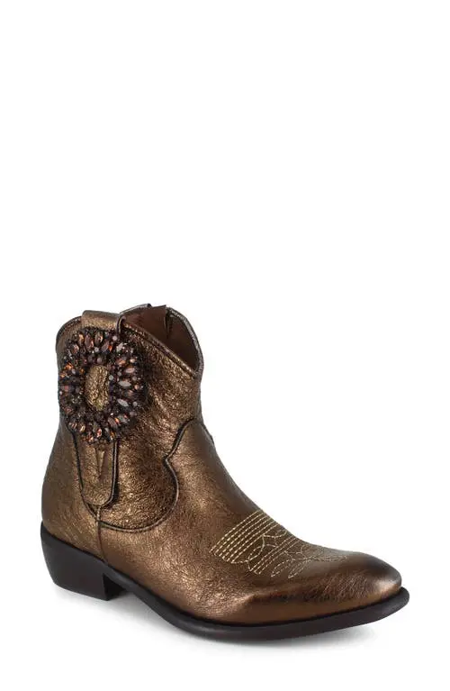 ZIGI Helisent Western Boots - Bronze Leather