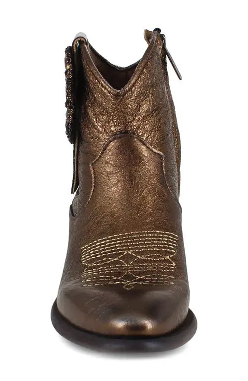 ZIGI Helisent Western Boots - Bronze Leather
