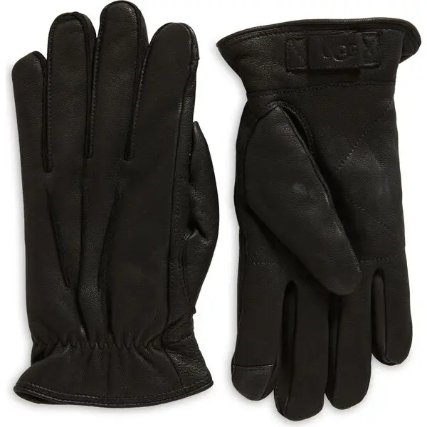 UGG Leather Gloves - Black