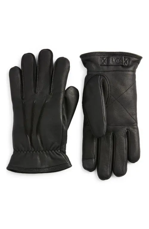 UGG Leather Gloves - Black