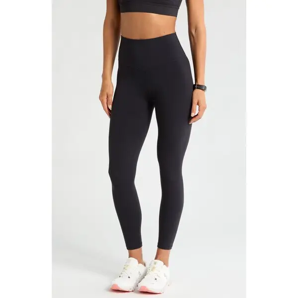 Zella Studio Luxe High Waist 7/8 Leggings - Black