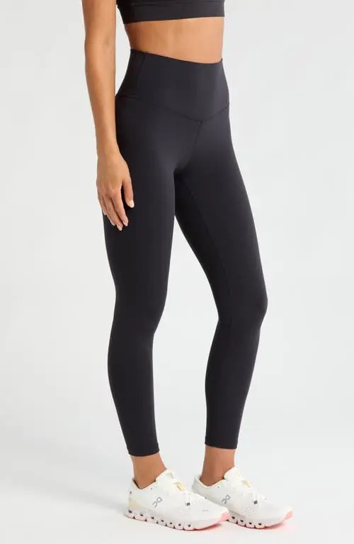 Zella Studio Luxe High Waist 7/8 Leggings - Black