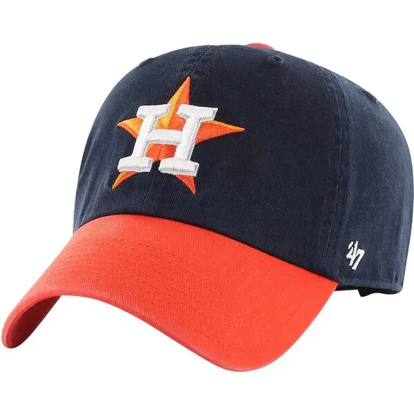 '47 Orange Houston Astros Clean Up Adjustable Hat