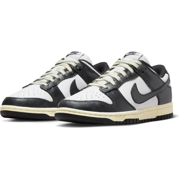 Nike Dunk Low Premium Sneakers - White/ Black/ Coconut Milk