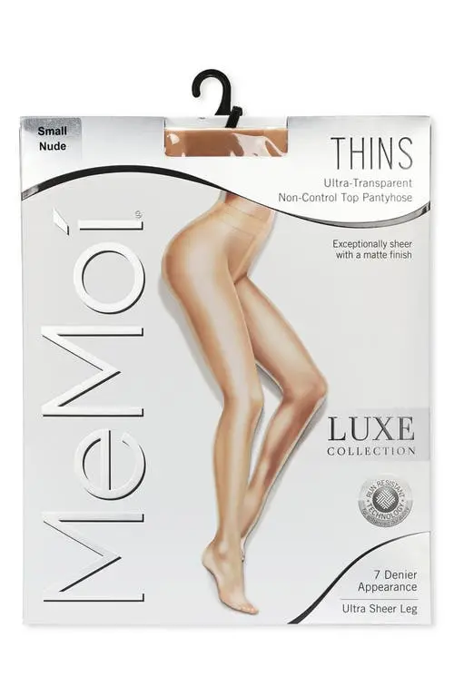 MEMOI Ultra Transparent Tights - Light-beige