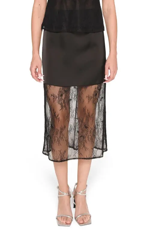 WAYF X Jourdan Sloane Kate Ruched Midi Skirt