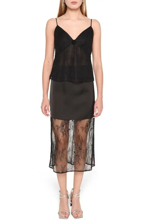 WAYF X Jourdan Sloane Kate Ruched Midi Skirt